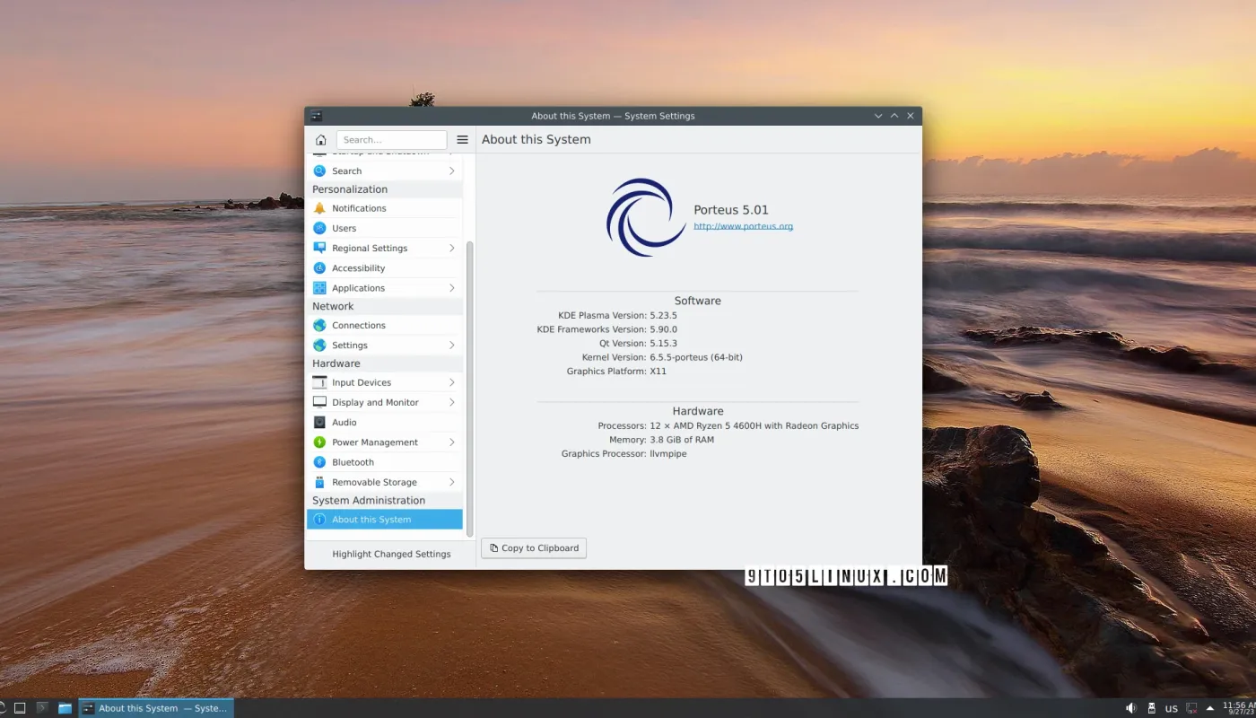 随Linux Kernel 6.5发布的基于Slackware的Porteus Linux 5.01 - LinuxStory