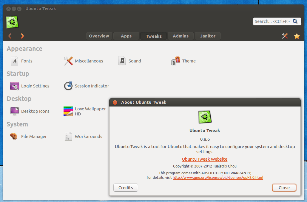 Ubuntu Tweak 0.8.6 发布，支持Ubuntu 13.10并有大量改进 - LinuxStory